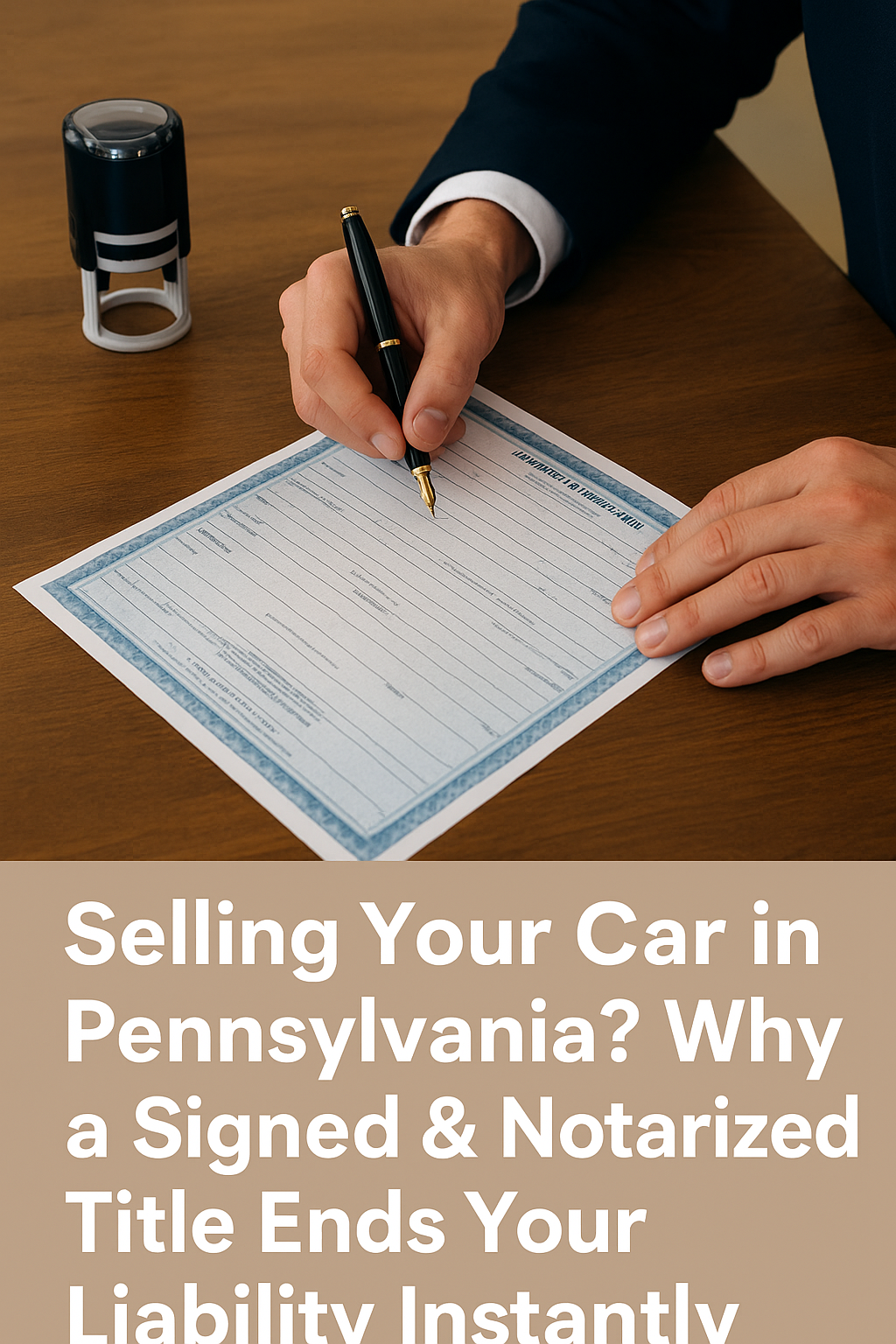 Selling Your Car in Pennsylvania? Why a Signed & Notarized Title Ends ...